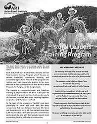 Admissions - Asian Rural Institute