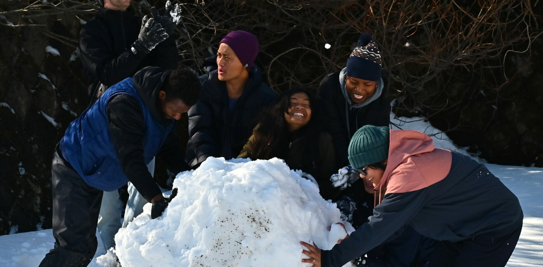 Community event -snow viewing- Asian Rural Institute
